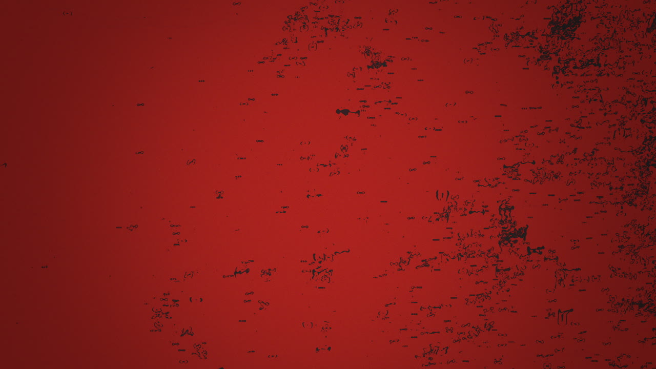 Premium stock video - Red splashes and noise on grunge texture