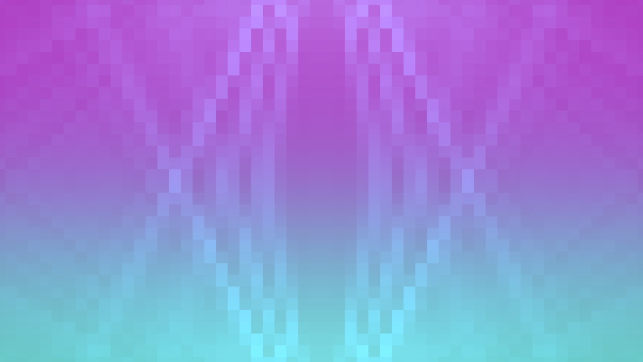 Premium stock video - Blue and purple pixels pattern with 8 bit effect