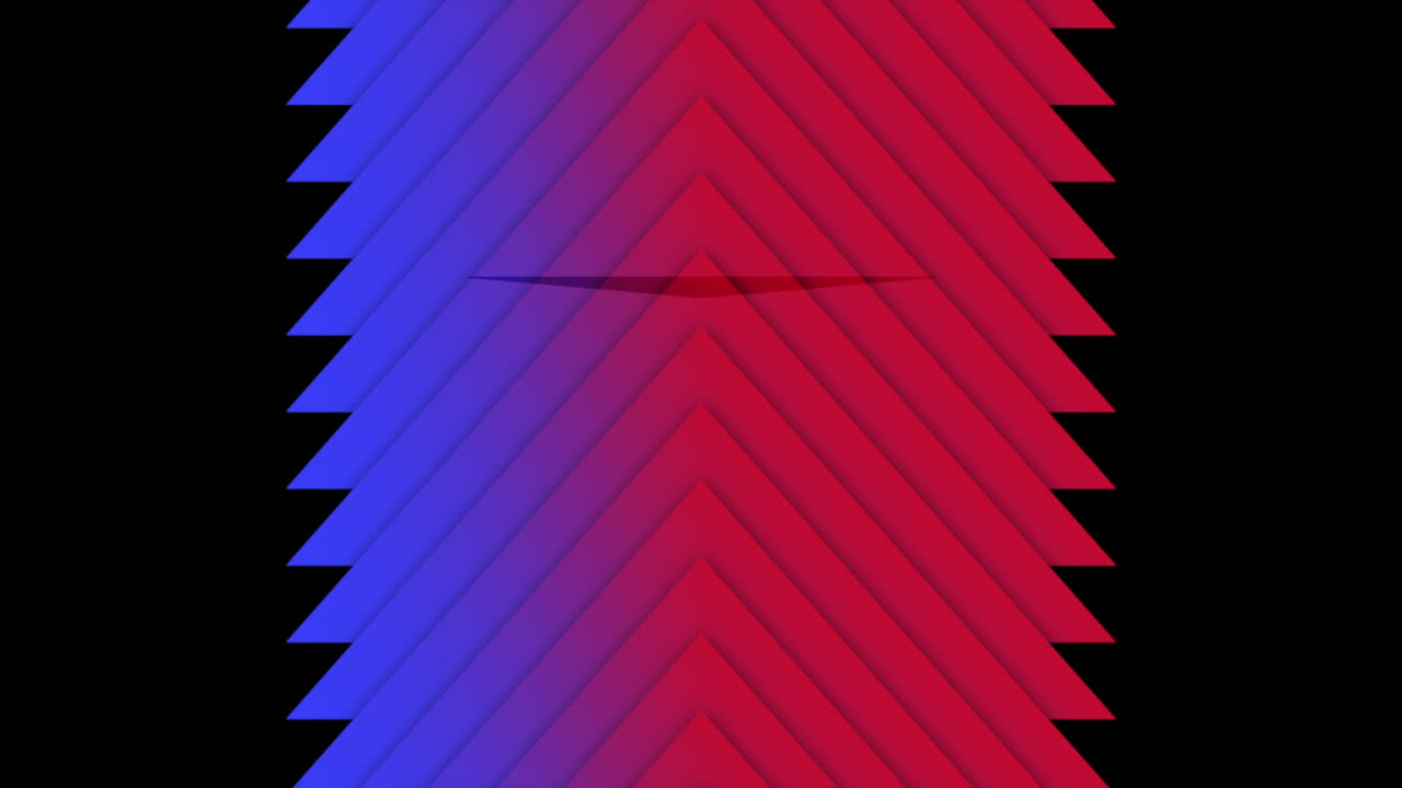 Premium stock video - Gradient blue and red triangles pattern
