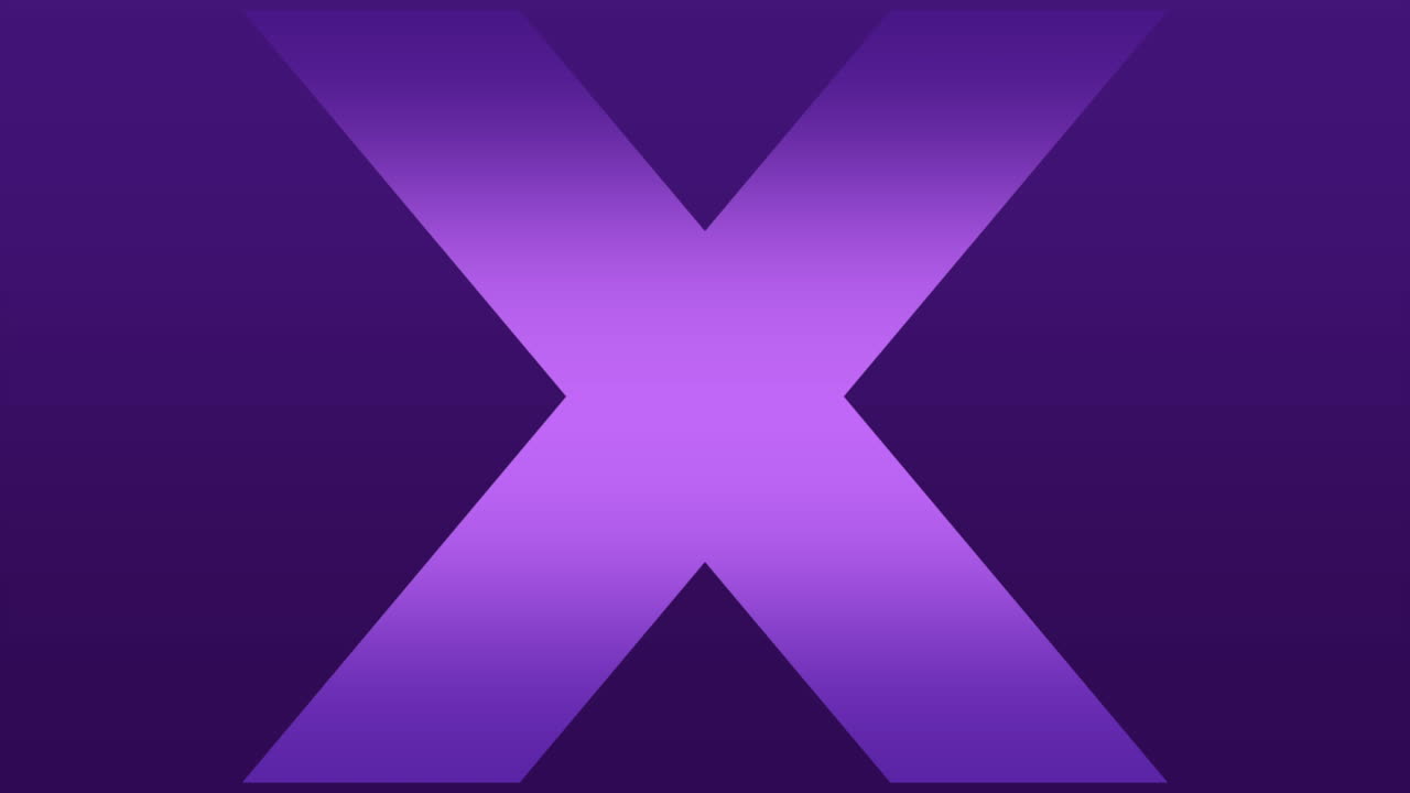 Premium stock video - Gradient purple cross