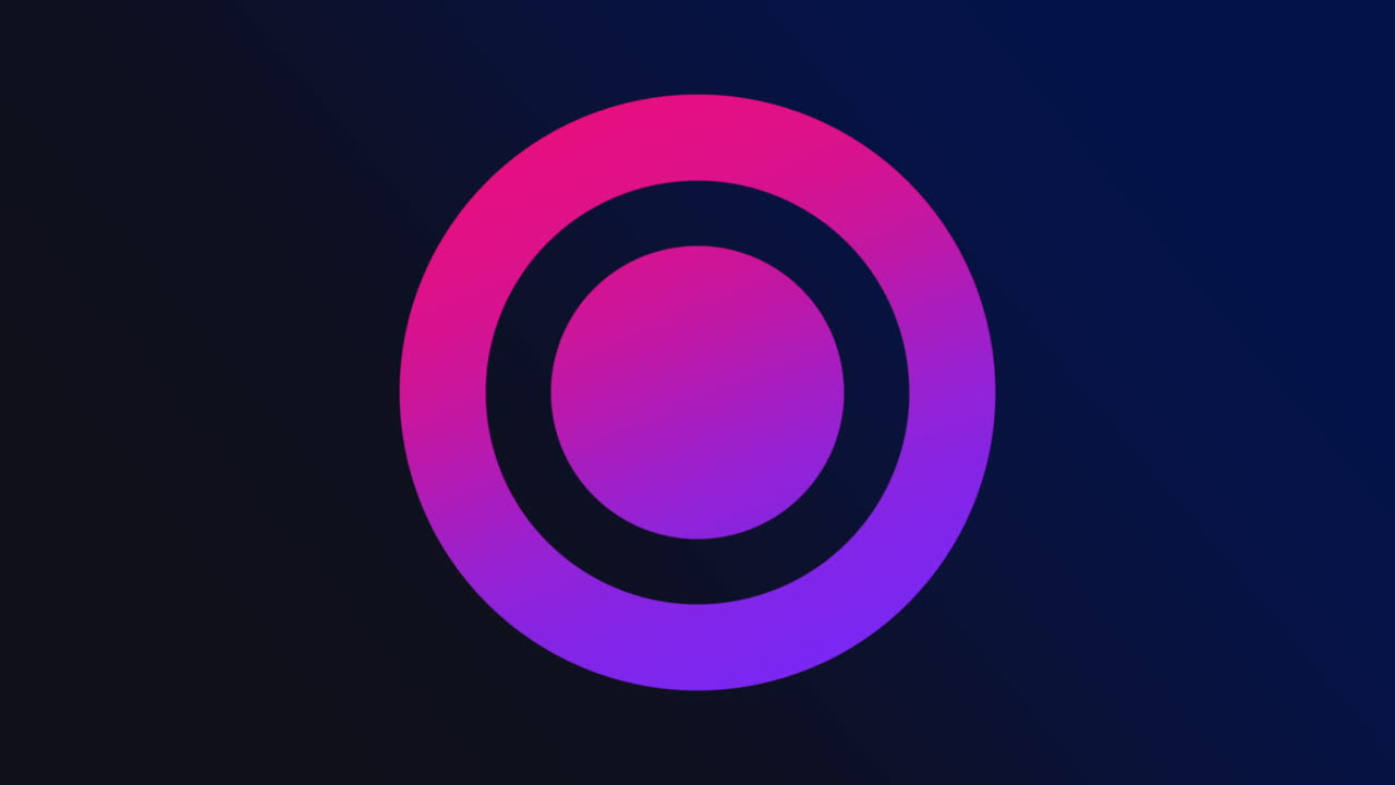 Premium stock video - Gradient blue and red circles pattern