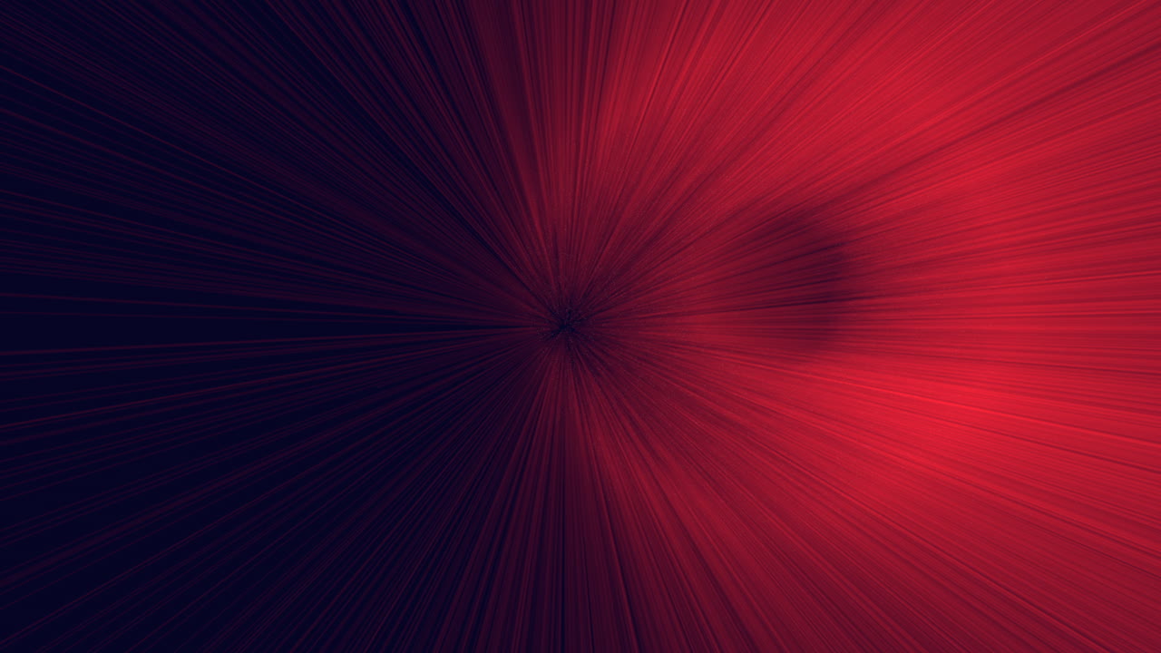 Premium stock video - Abstract red lines pattern in dark space