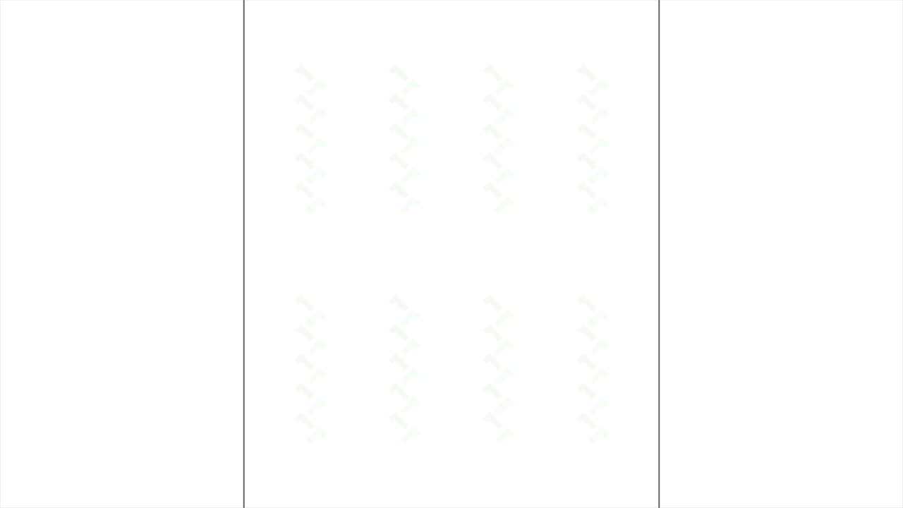 Premium stock video - Geometric green waves pattern on white gradient