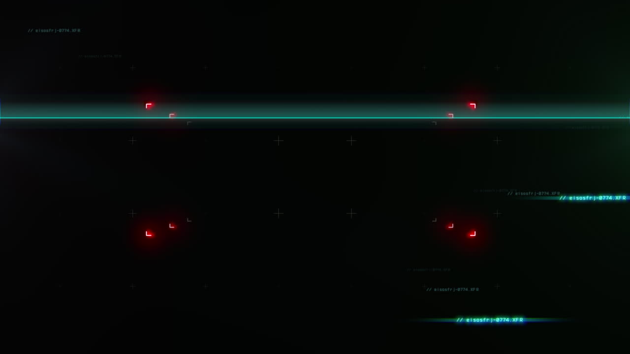 Premium stock video - Digital computer screen with hud elements