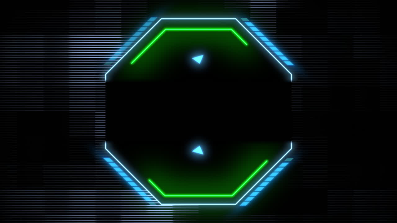 Premium stock video - Digital computer screen with hud elements