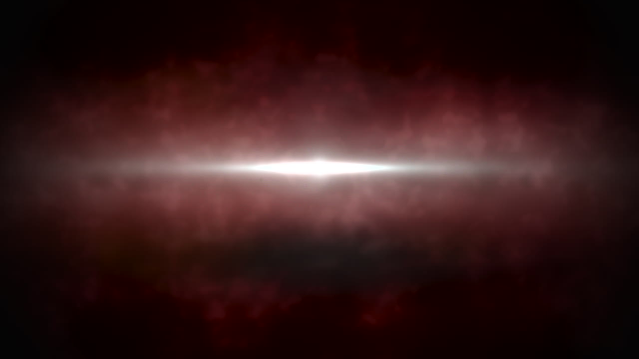 Premium stock video - Flash of light and red cloud in space