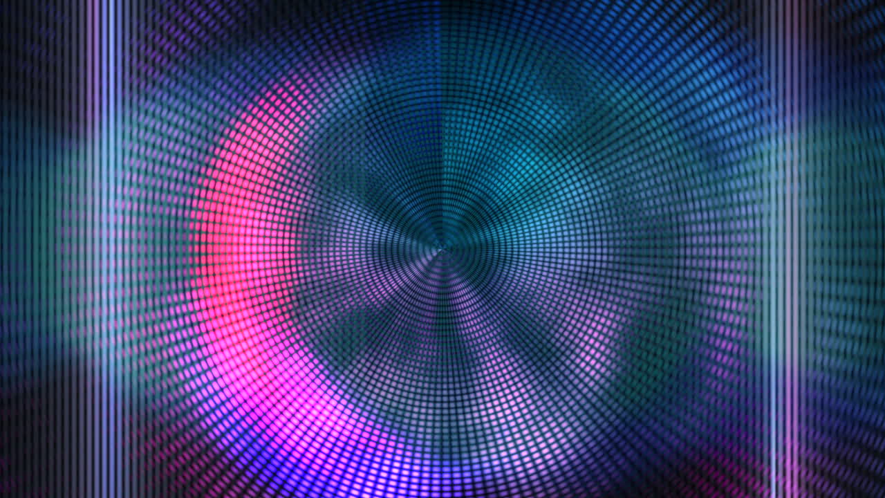 Premium stock video - Colorful disco lights on stage