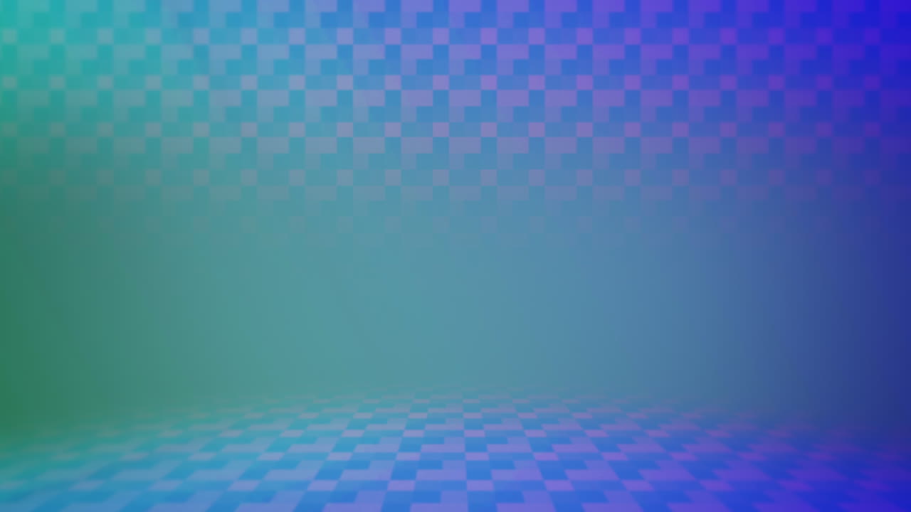 Premium stock video - Blue gradient pattern with geometric squares