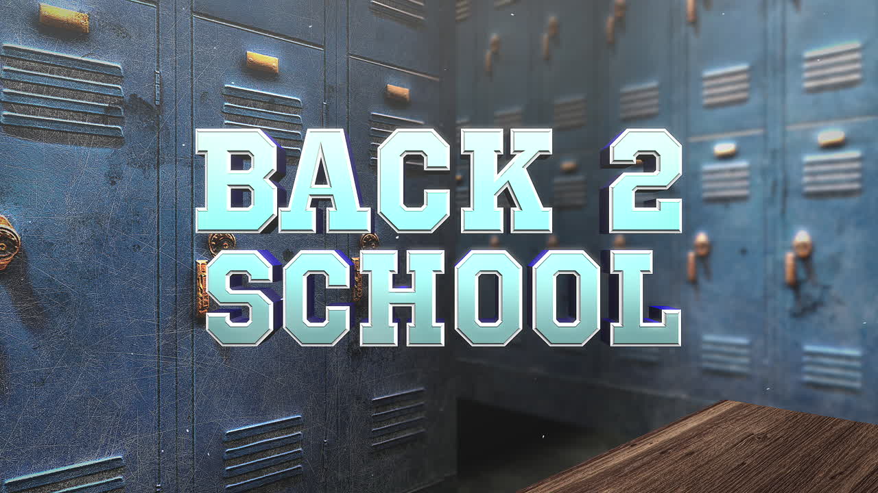 Premium stock video - Back 2 school with school room