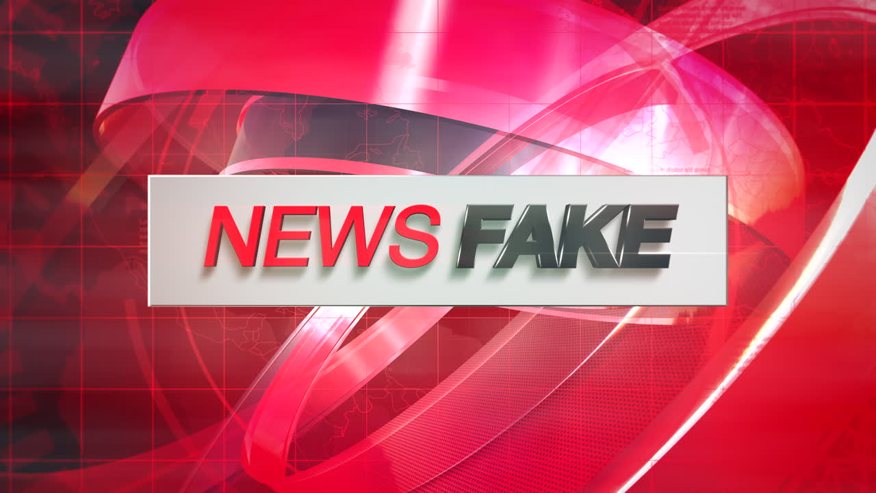 Premium stock video - Fake news with news elements